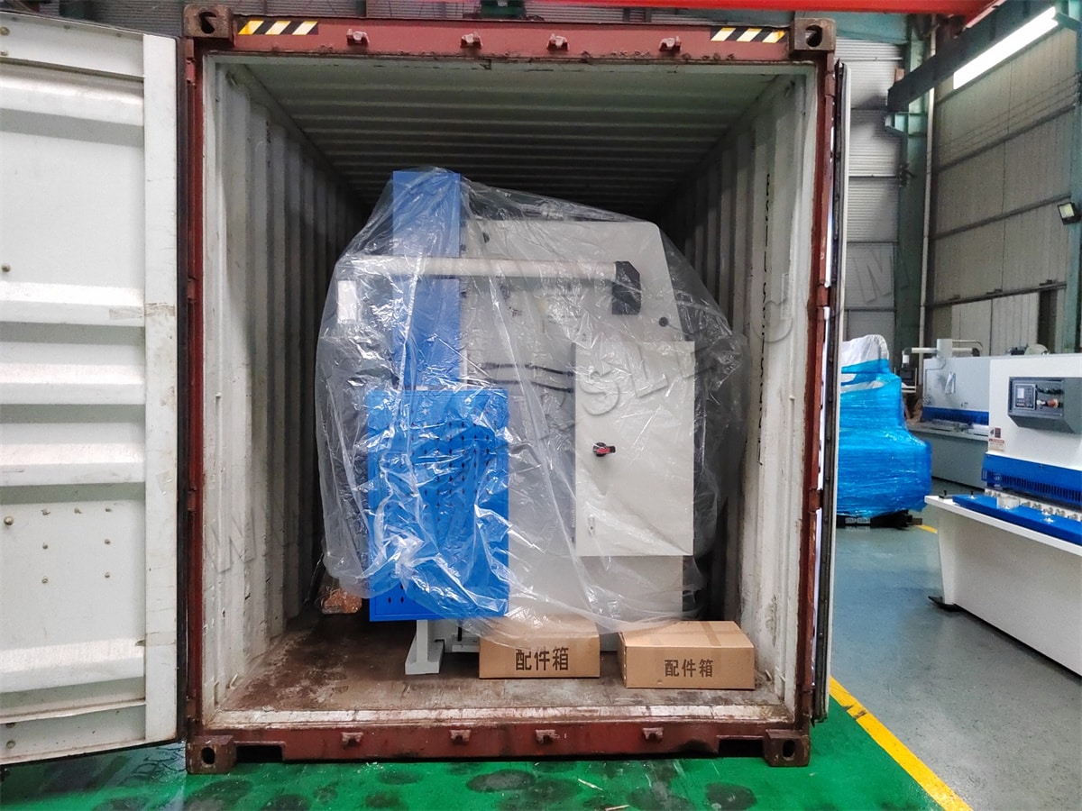 Saudi Arabia-WC67K-100T3200 NC Press Brake And QC12K-4X3200 Swing Beam ...