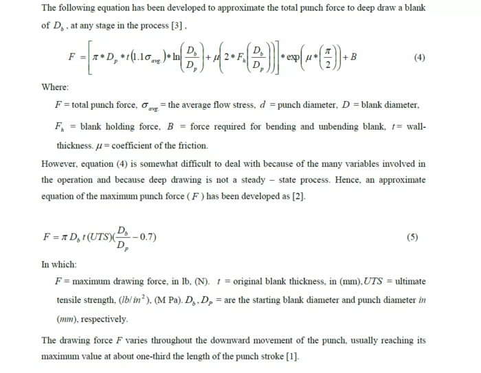 Design And Fabrication of A Deep Drawing Machine: Experimental Study of ...