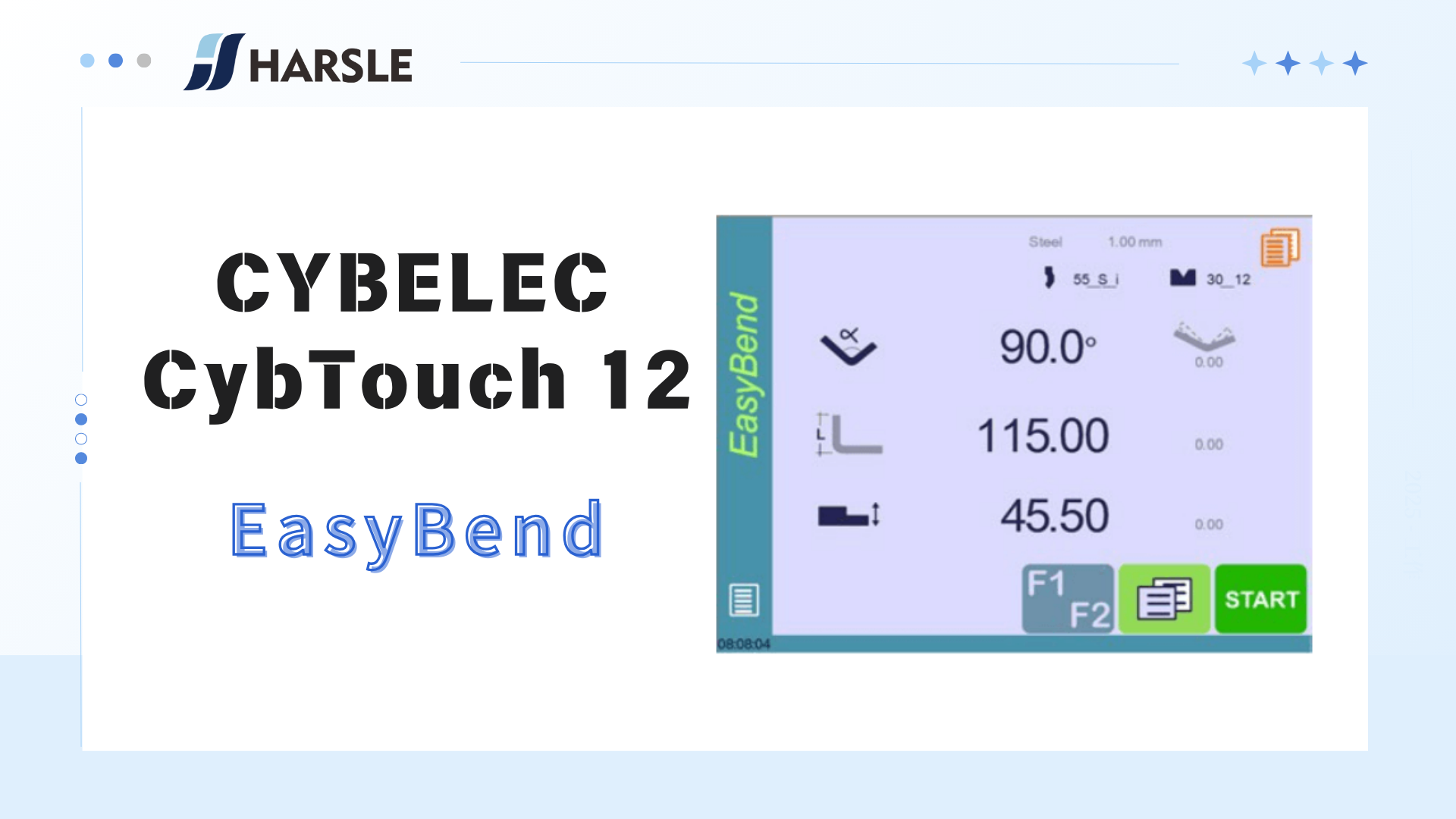 ¿Cómo navegar por el Cybelec CybTouch 12 EasyBend? | HARSLE