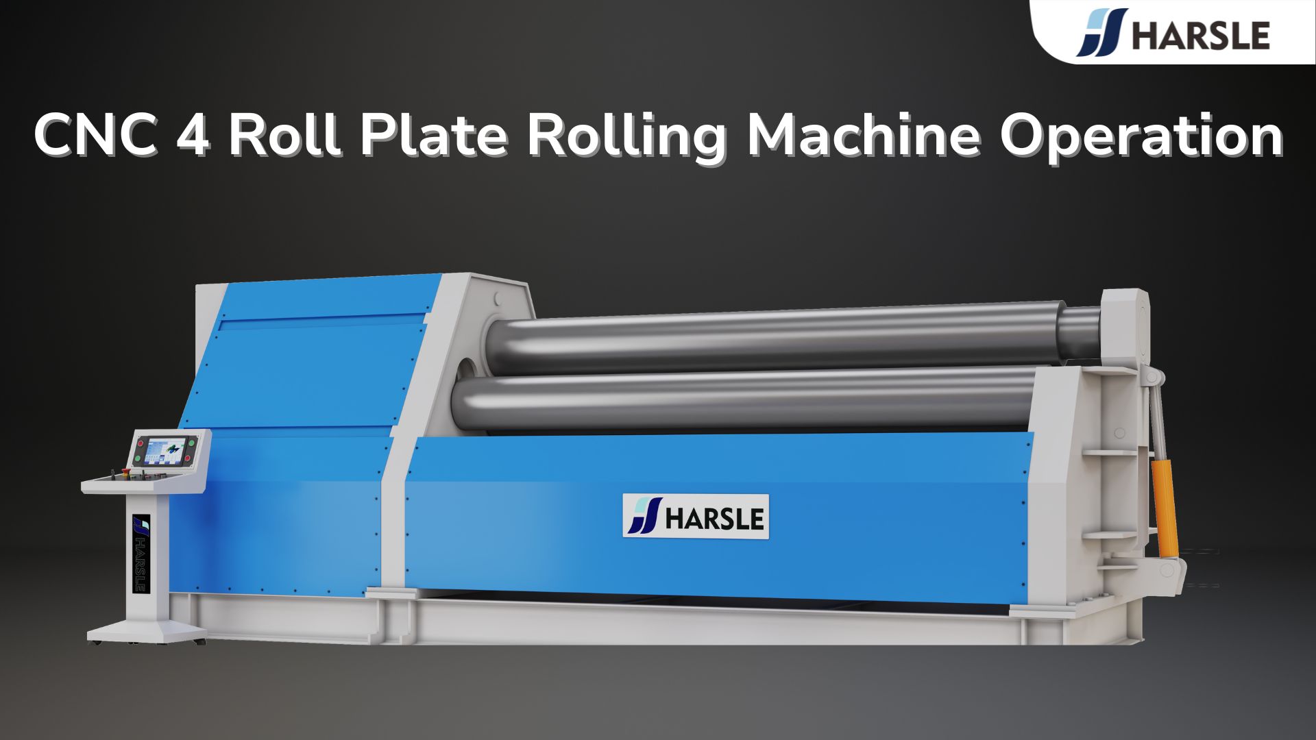 CNC 4 Roll Plate Rolling Machine Operation: Parameter Setting and ...