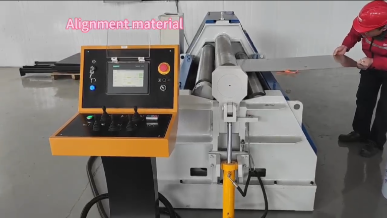 CNC 4 Roll Plate Rolling Machine Operation: Parameter Setting and ...